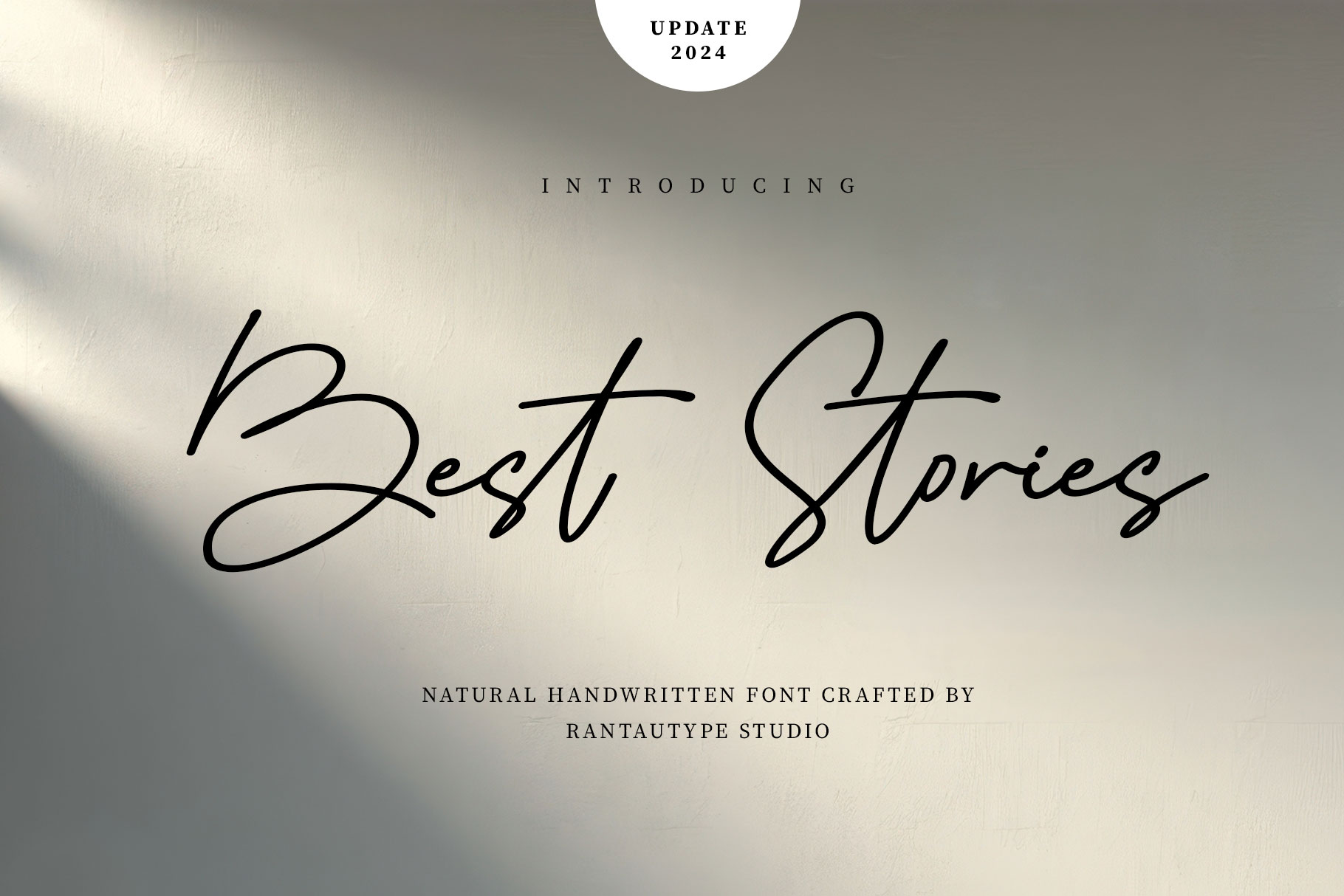 Best Stories Natural Handwritten Font - Rantau Studio