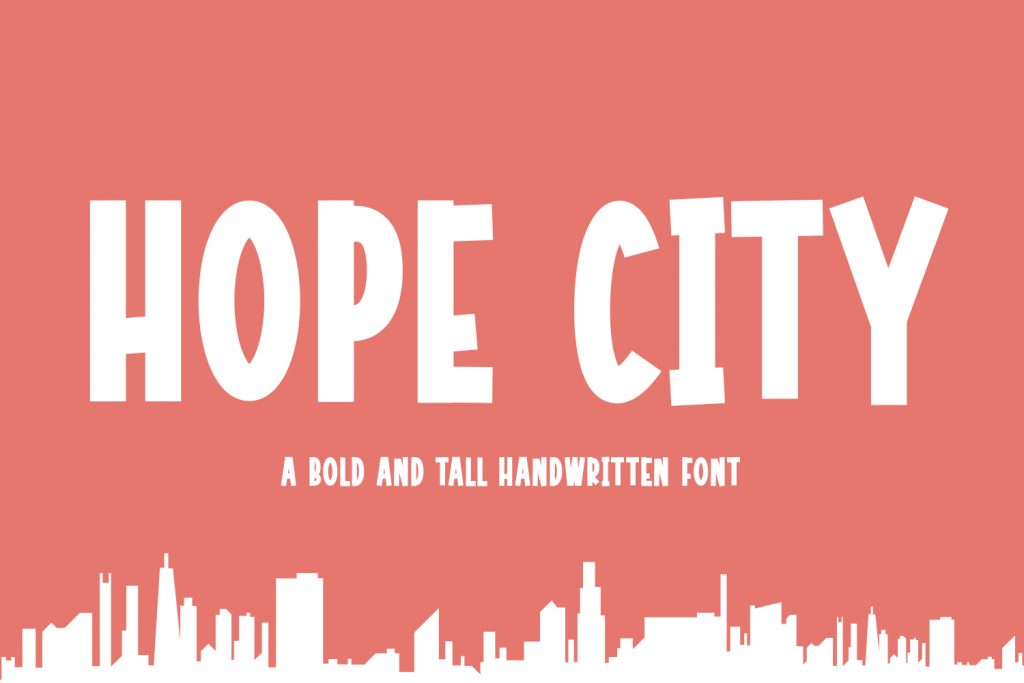 Hope City // A Bold and Tall Handwritten Font « rantaustudio