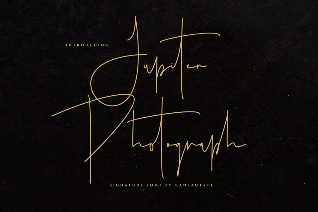 Jupiter Photograph Signature Font « rantaustudio
