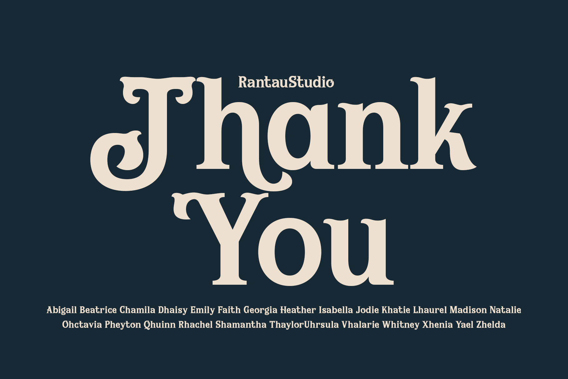 Hanora // Vintage Font « rantaustudio