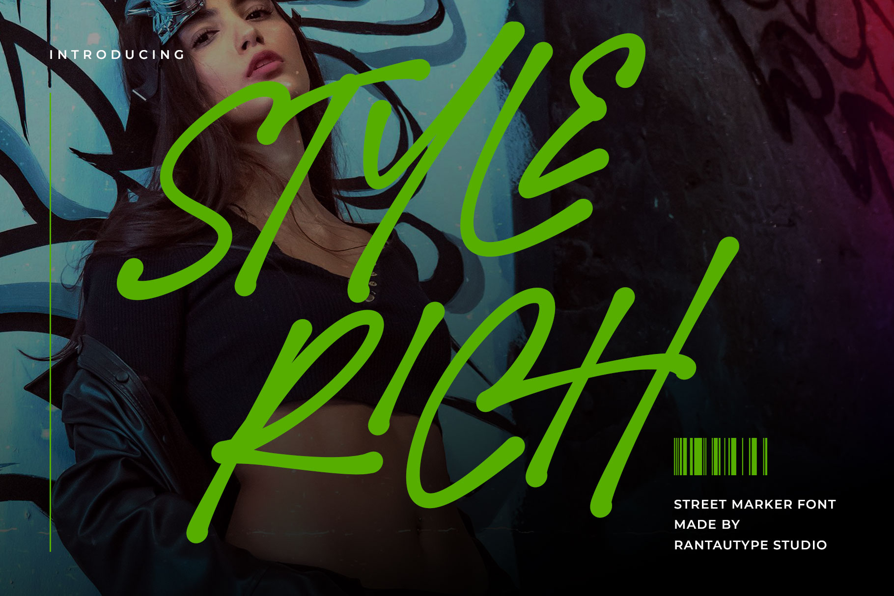 Style Rich Street Marker Font - Rantau Studio