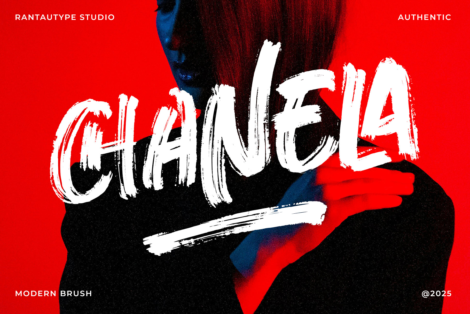 Chanela Authentic Brush Font - Rantau Studio